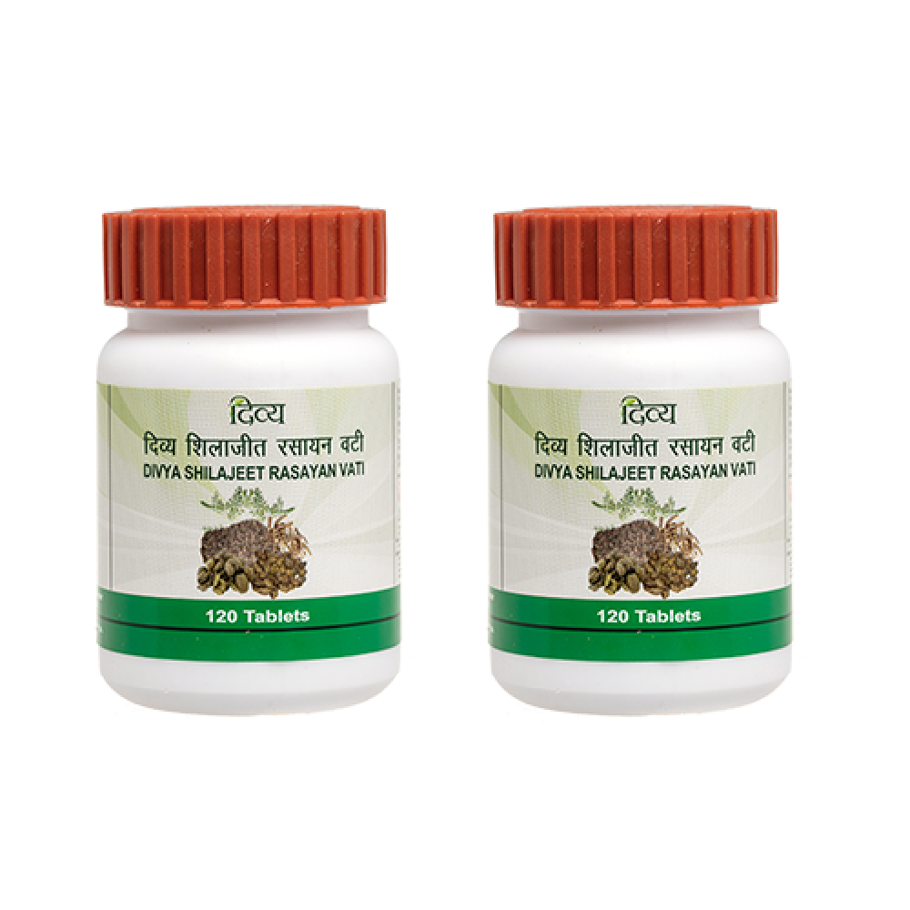 Patanjali Divya Shilajeet Rasayan Vati 120 Tablets - Buy Online ...