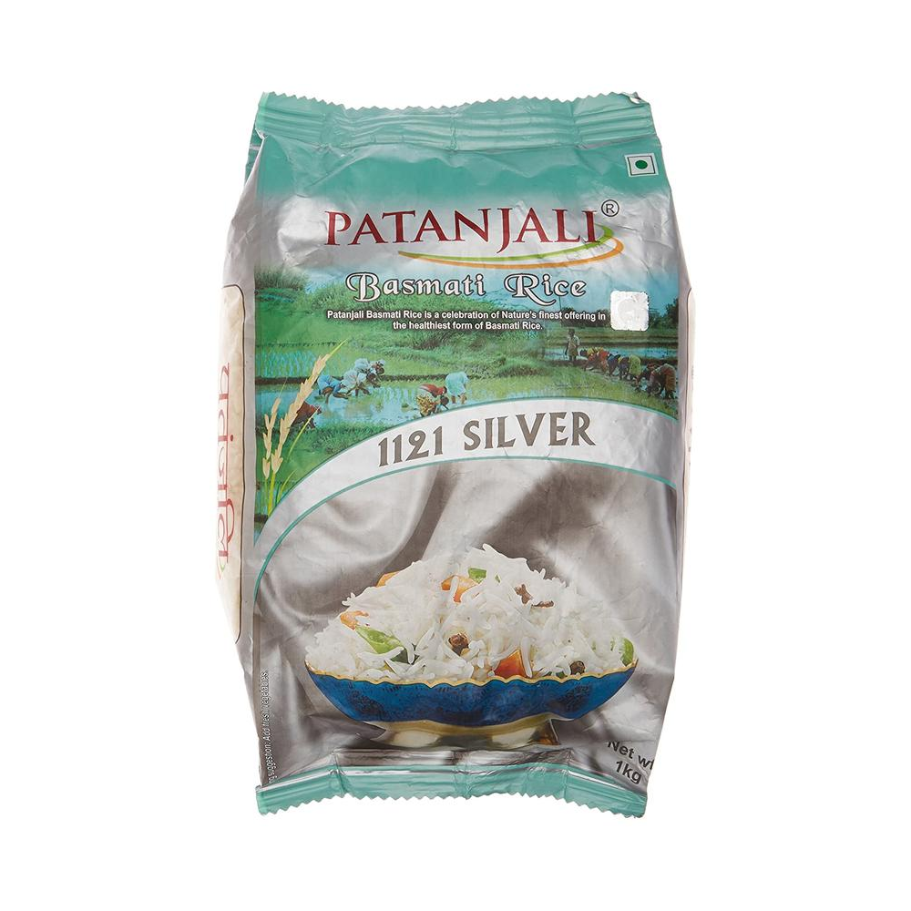 Patanjali Basmati Rice Silver 1 kg Buy Online Best Price - Rajivdixits ...